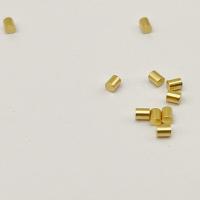 China Custom Machined Pins 1.8mm Diameter 10u'' Gold Plated Brass Contact Pin Male Gender for sale