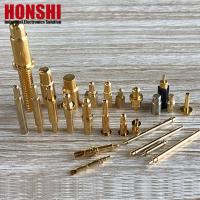 China Male Spring Loaded Pin Gold Plated for 3.00mm Pogo Pin Connectors -40 °C- 105°C Temperature Range for sale