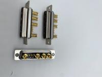 China Automotive D SUB Power Connector 9W4 Female Solder Brass C3604 For Cable for sale