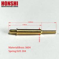 China Spring Force Pogo Pin Connector With Working Height 4.9mm Dip Type Pogo Pin for sale