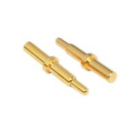China 10.65mm Brass Spring Loaded Pin SMT Type Gold Plated Pogo Pin For Temperature Connections for sale
