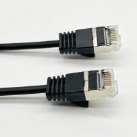 China Custom Black Molded Cable Assembly RJ45 Cat7 Ethernet Patch Cable 8P8C Connector Cable for sale