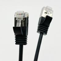 China Custom Black Molded Cable Assembly RJ45 Cat7 Ethernet Patch Cable 8P8C Connector Cable for sale