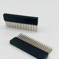 China Single Row 180 Degree 40P Female Header Connector 2.54mm Pitch 8.5mm Height Plastic for sale