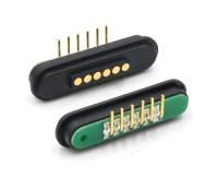 China Magnetic Connector 6 Pole Pogo Pin 3a Spring Loaded Waterproof  Power Charging Connector for sale