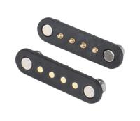 China 4p Magnetic Pogo Pin Through Holes Spring Loaded Connectors Waterproof Connections for sale