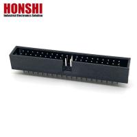 China 2.54mm Box Header Connector H8.8 40P Gold Plated Electrical Dual Row Connector for sale