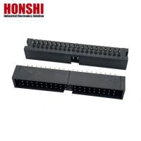 China 2.54mm Box Header Connector H8.8 40P Gold Plated Electrical Dual Row Connector for sale