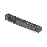 China 100 Pin Female Header Connector DIP Straight H4.6mm 1.27x2.54mm 2AMP Rated Current for sale