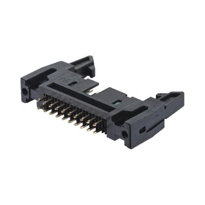 China 2.54mm Pitch Straight Dip Latch Header Conncetor 10 12 20 26 30 34 40 44 50 64 Pin for sale
