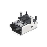 China SM-6P Male CN3 Server I / O Connector IEEE 1394 Female Connector Solder Type for sale