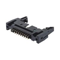 China 2.54mm Right Angle Header Connector 6 8 10 12 18 20 26 30 34 40 44 50 64 Pin for sale