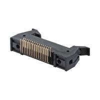 China 2.54mm Right Angle Header Connector 6 8 10 12 18 20 26 30 34 40 44 50 64 Pin for sale