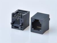 China 8p8c RJ45 Ethernet Connector 1x1 Ports Female RJ45 Jack Without Magnetics for sale