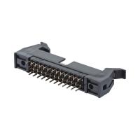 China 1.27mm Pitch Right Angle Wire To Board Connector 6 - 100 Pin Latch Header Connector for sale