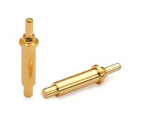 China Custom 5.08mm Pitch Pogo Pin Connector Male 8 Pin 4.0mm Three Row Spring Loaded for sale