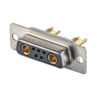 China 2 -  64 Pin Power D Sub Male Connector 3W3 Black / Blue Solder Type Dip Brass for sale