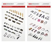 China Custom 5.08mm Pitch Pogo Pin Connector Male 8 Pin 4.0mm Three Row Spring Loaded for sale