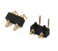 China 3.0mm 2pin Male Pogopin Single Row Right Angle Dip Pogo Pin Waterproof Connector for sale