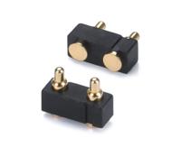 China 3.0mm 2pin Male Pogopin Single Row Right Angle Dip Pogo Pin Waterproof Connector for sale