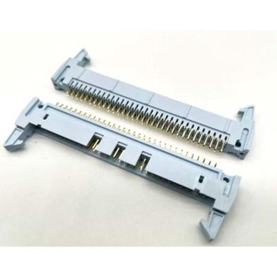 China Latch Header Wire To Board Connector 2.54mm Pitch Straight 64 Pin IDC Male Connector for sale