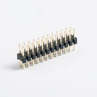 China Dual Row Board To Board Connector 2.54mm Pitch 2 pin 20 pin 80 pin Straight PCB for sale