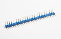China 2.0mm Pitch H2.0mm Single Row Pin Header Connector 1 - 40 Pin Right Angle Dip for sale