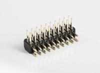 China 2.0mm Pitch H2.0mm Single Row Pin Header Connector 1 - 40 Pin Right Angle Dip for sale