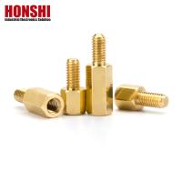 China Customized PCB Spacers Brass Threaded Hexagon Studs M2.5 M3 M6 Male Female Standoff for sale