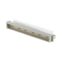 China 2.54mm DIN 41612 Connector 64 Pin Right Angle Female Pins Through Hole 3 Row Connector for sale