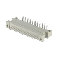 China 2 Row DIN 41612 Connector 64 Pin Right Angle Dip 2.54mm Pitch Male Connector for sale