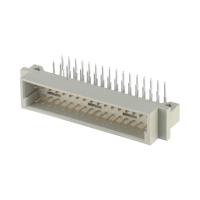 China DIP Male Connector Din 41612 2.54mm Through Hole 3 Rows Vertical PCB Connector for sale