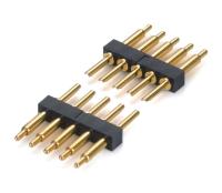 China 2.5mm Pitch Brass C6801 3 Pin SMT Type Male header Pogo Pin Connector black plastic for sale