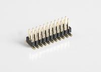 China Custom 2.54mm Pitch Pin Header Connector Dual Row 20 Pin 80 Pin Straight Dip for sale