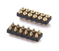 China Single Row 3pin 1.5mm Dip Type Gold Plated Brass Pogo pin Connector 2.54mm pitch for sale