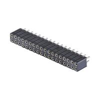 China PCB Connector Machined Female Header 2.54mm H7.0mm Right Angle Dual Row 2-80Pin for sale