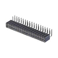 China Gold Plated Machined Pin Header 2.54mm SMT SMD Dual Row Right Angle PCB Connector for sale