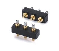 China 1.27mm Pogo Pin Connector h1.5mm L8.0 Dip Type Gold Plated Brass Connector 10 pin for sale