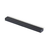 China Female Header Connector 1*40 PA6T Black Right Angle Connector 2.54mm Pitch H8.5mm for sale