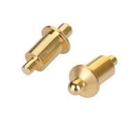 China DC12V 2A 6.0mm POGO Pin SMT Gold Plated Pogo Pin Pad Brass Connector for sale