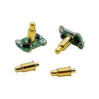 China Customized 2.0mm Pitch Brass Pogo Pin 2row 14Pin Spring Loaded Connectors Male Gender for sale