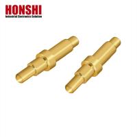 China Male Brass Dual Header POGO Pin Spring Loaded Pins With Customized Contact Material for sale