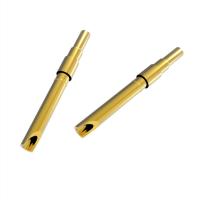 China Male Brass Dual Header POGO Pin Spring Loaded Pins With Customized Contact Material for sale
