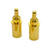 China High Power 9A Battery Brass POGO Pin Connector Through Hole PCB Spring Loaded Pins for sale