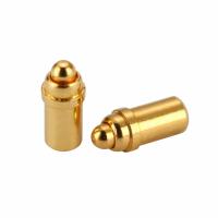 China Custom Battery Brass Pogo Pin H7.2 Through Hole Pin Connector Spring Loaded for sale