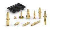 China Customized 120g±20% Spring Force DC12V Brass Pogo Pin For Through Hole Connection for sale