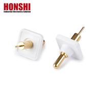 China PCB Compatible Custom 1Pin Through Hole Spring Loaded POGO Pin Connector for sale