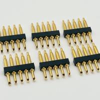China Solder Type Pogo Pin Connector 2.54mm Pitch 1x5P Male Spring Loaded Pogo Pin for sale