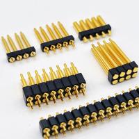 China Solder Type Pogo Pin Connector 2.54mm Pitch 1x5P Male Spring Loaded Pogo Pin for sale