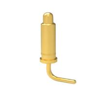 China 2.54mm pitch 10pin Right Angle Male Brass Spring Loaded Magnetic Pogo Pin Connector for sale